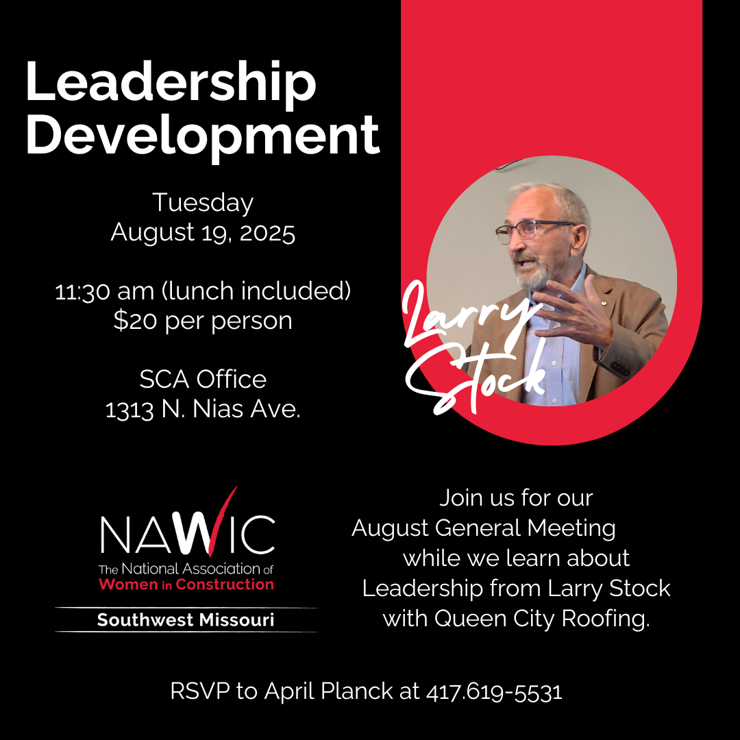 August General Meeting - Leadership Development with Larry Stock